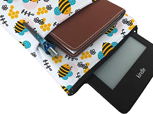 Bees Book Sleeve - Book Cover for Hardcover and Paperback - Book Lover Gift - Notebooks and Pens Not Included