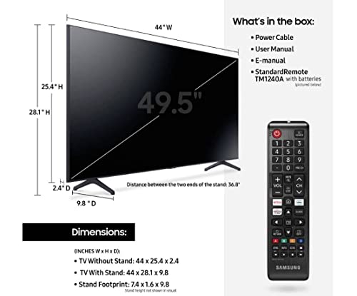 SAMSUNG 50" TU690T Crystal UHD 4K HDR Tizen Smart TV UN50TU690TF 2022