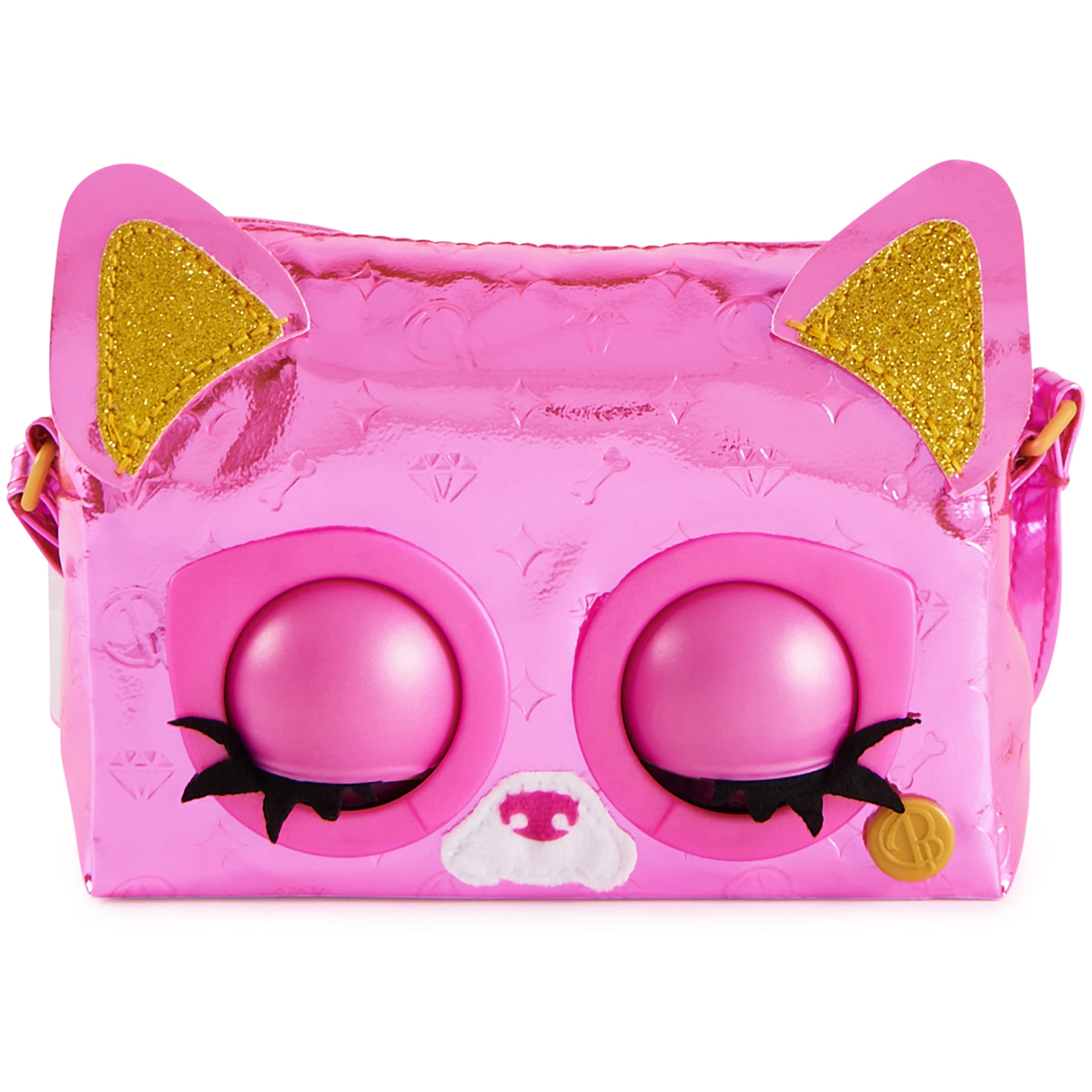 Purse Pets, Metallic Mood Flashy Frenchie, Interactive Pet Toy & Crossbody Kids Purse, over 30 Sounds & Reactions, Shoulder Bag for Girls, Tween Gifts