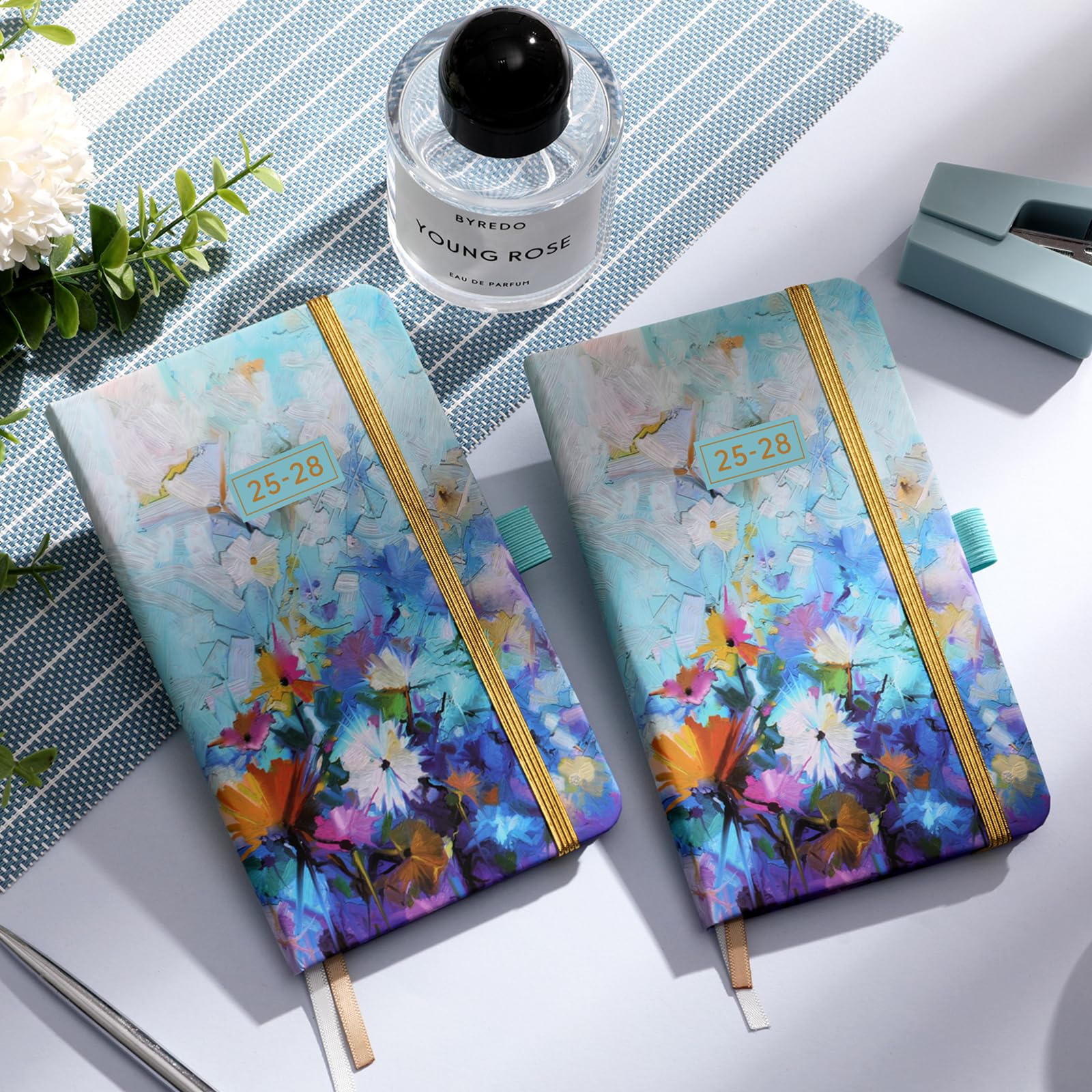 2025-2028 Pocket Planner/Calendar - 3 Year Monthly Planner 2025-2028, July 2025 - June 2028, 6.3" x 3.8", 60 Notes Pages, Inner Pocket, Pen Loop, Elastic Closure, Perfect Organizer for Purse