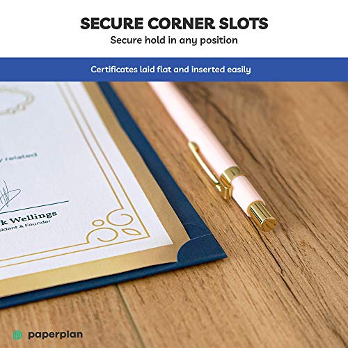 Navy Blue Certificate Holders 8.5 x 11 Multi Pack (30 Count) - Diploma Cover - Birth Certificate Holder for Travel - Certificate Paper 8.5 x 11 - Diploma Holder - Baby Dedication Certificates