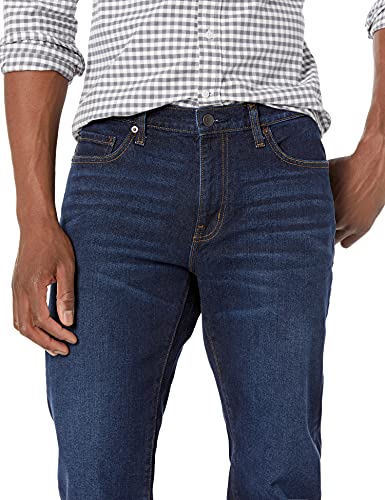 Amazon Essentials Men's Straight-Fit Stretch Jean, Indigo Wash, 38W x 29L
