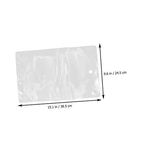 Operitacx 15 Pcs Laptop Case Clear Sheet Protectors Clear Notebook Cover Plastic Book Film Notebook Cover Protector Adjustable Book Cover Book Protection Cover Book Coat PVC Plan Textbook A5