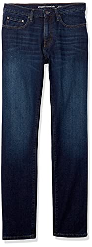 Amazon Essentials Men's Straight-Fit Stretch Jean, Indigo Wash, 38W x 29L