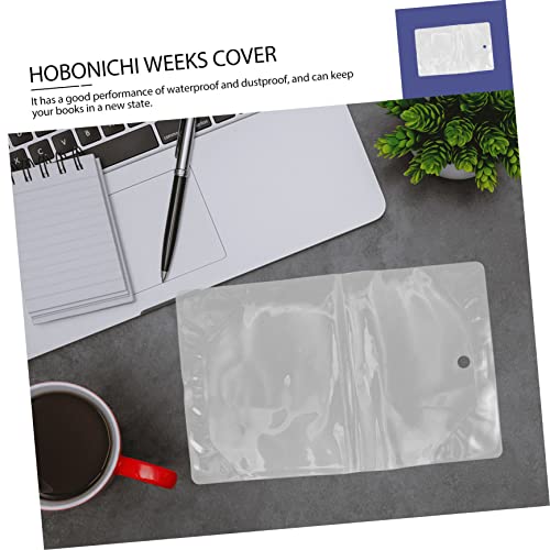 Operitacx 15 Pcs Laptop Case Clear Sheet Protectors Clear Notebook Cover Plastic Book Film Notebook Cover Protector Adjustable Book Cover Book Protection Cover Book Coat PVC Plan Textbook A5