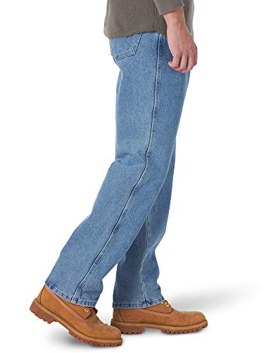 Rustler mens Classic Regular Fit Jeans, Stonewash, 34W x 32L US