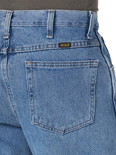 Rustler mens Classic Regular Fit Jeans, Stonewash, 34W x 32L US