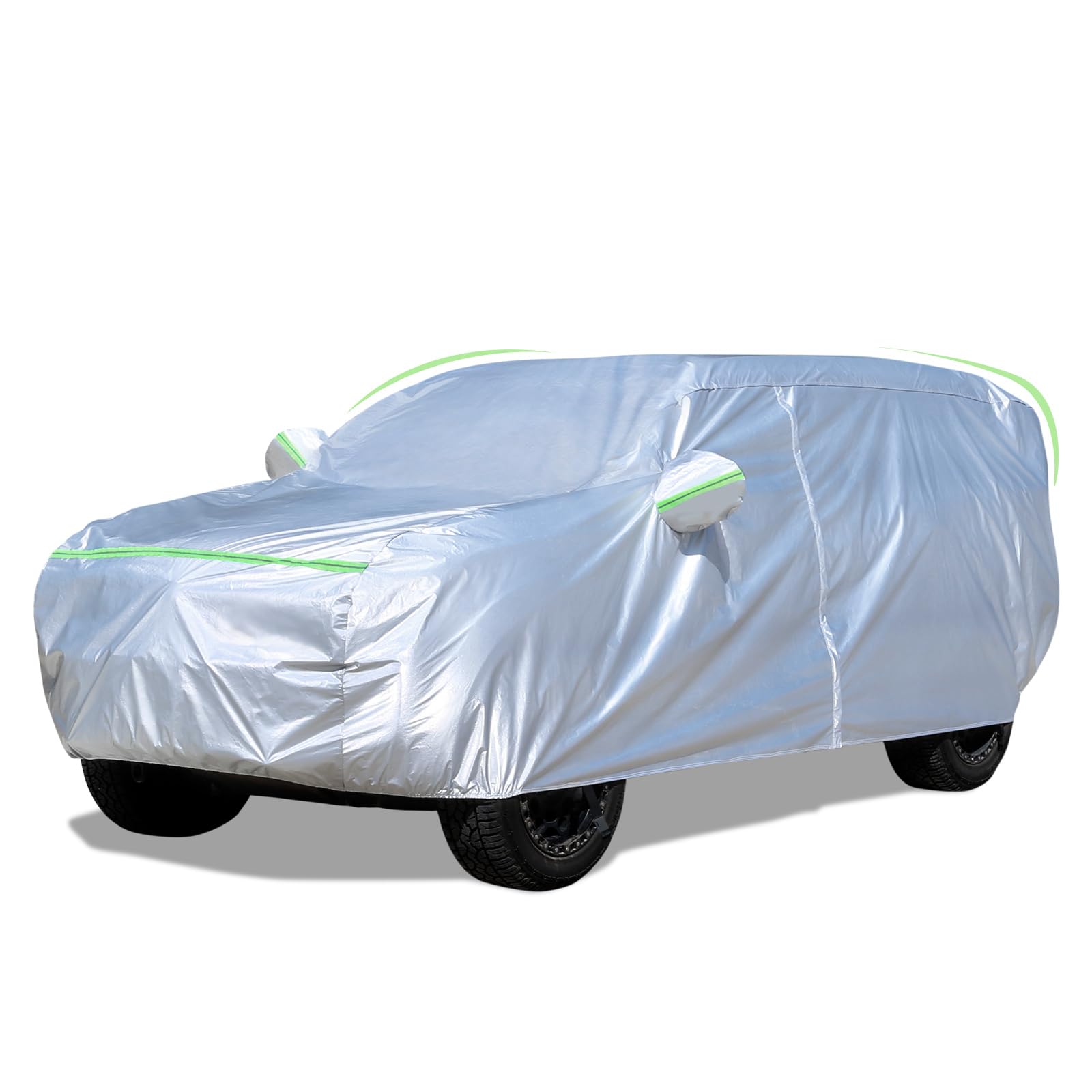 YINOK SUV Car Cover (191-207 inches) - Universal Fit, Waterproof, Dupont Oxford, All Weather, Hail Protector, Sun Protection, Door Zipper