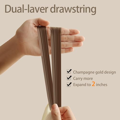 Noacy Small Trash Bags 4 Gallon Drawstring Apply to Kitchen Bathroom Bedroom Trash Can Mini White Garbage Bags, 62 Count