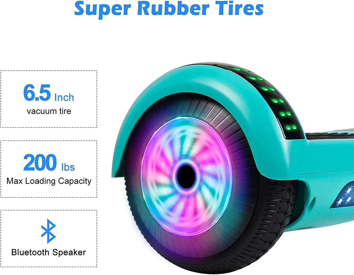 jolege Hoverboard, 6.5" Self Balancing Hoverboard Electric Scooter Hoverboard for Kids