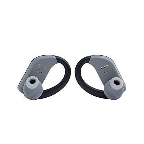 JBL ENDURANCE PEAK - True Wireless Earbuds, Bluetooth Sport Headphones with Microphone, Waterproof, up to 28 hours Battery, Charging Case and Quick Charge, Works with Android and Apple iOS (black)