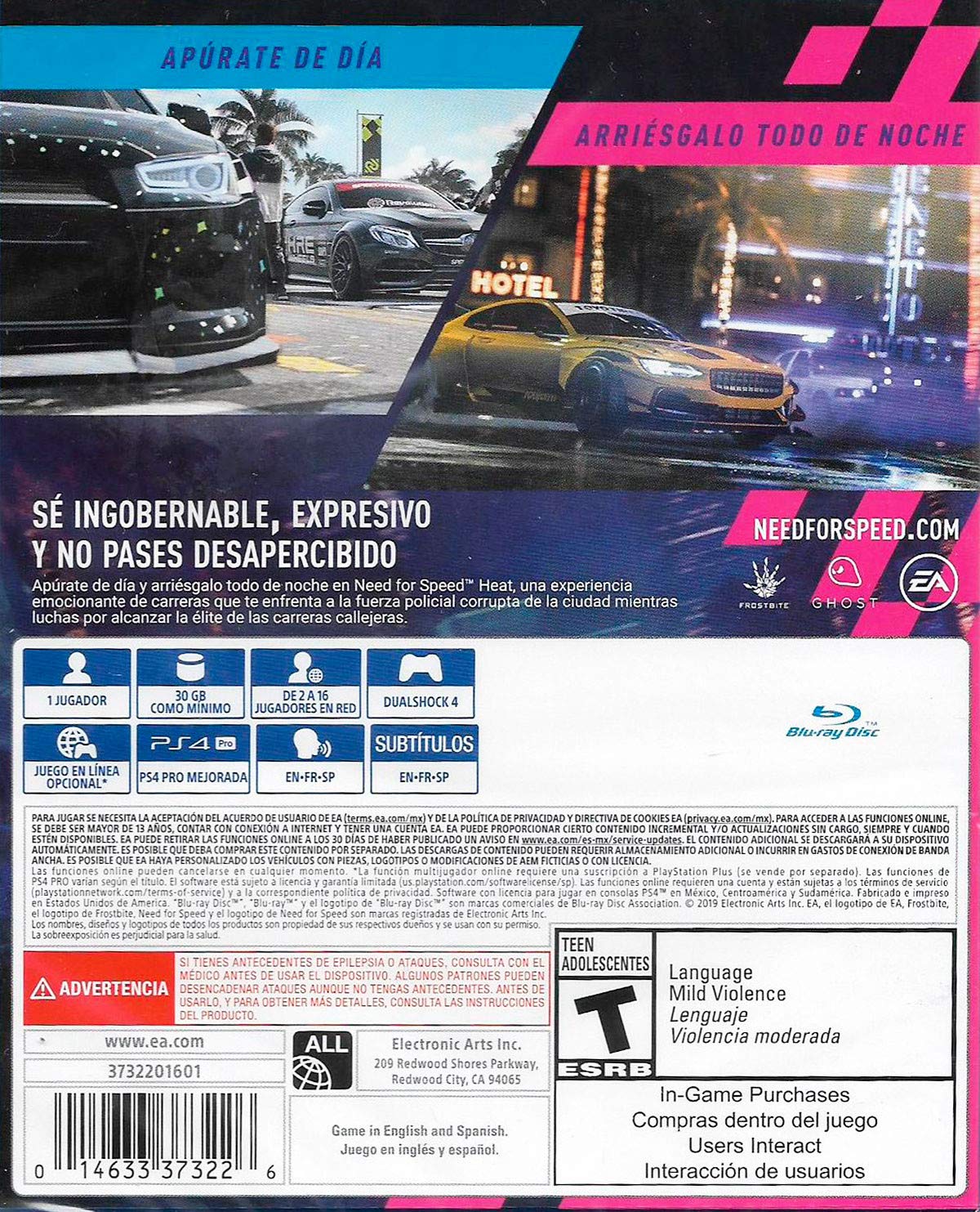 PS4 NEED FOR SPEED HEAT (US)