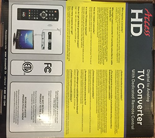 Access HD 1010D Digital To Analog TV Converter Box