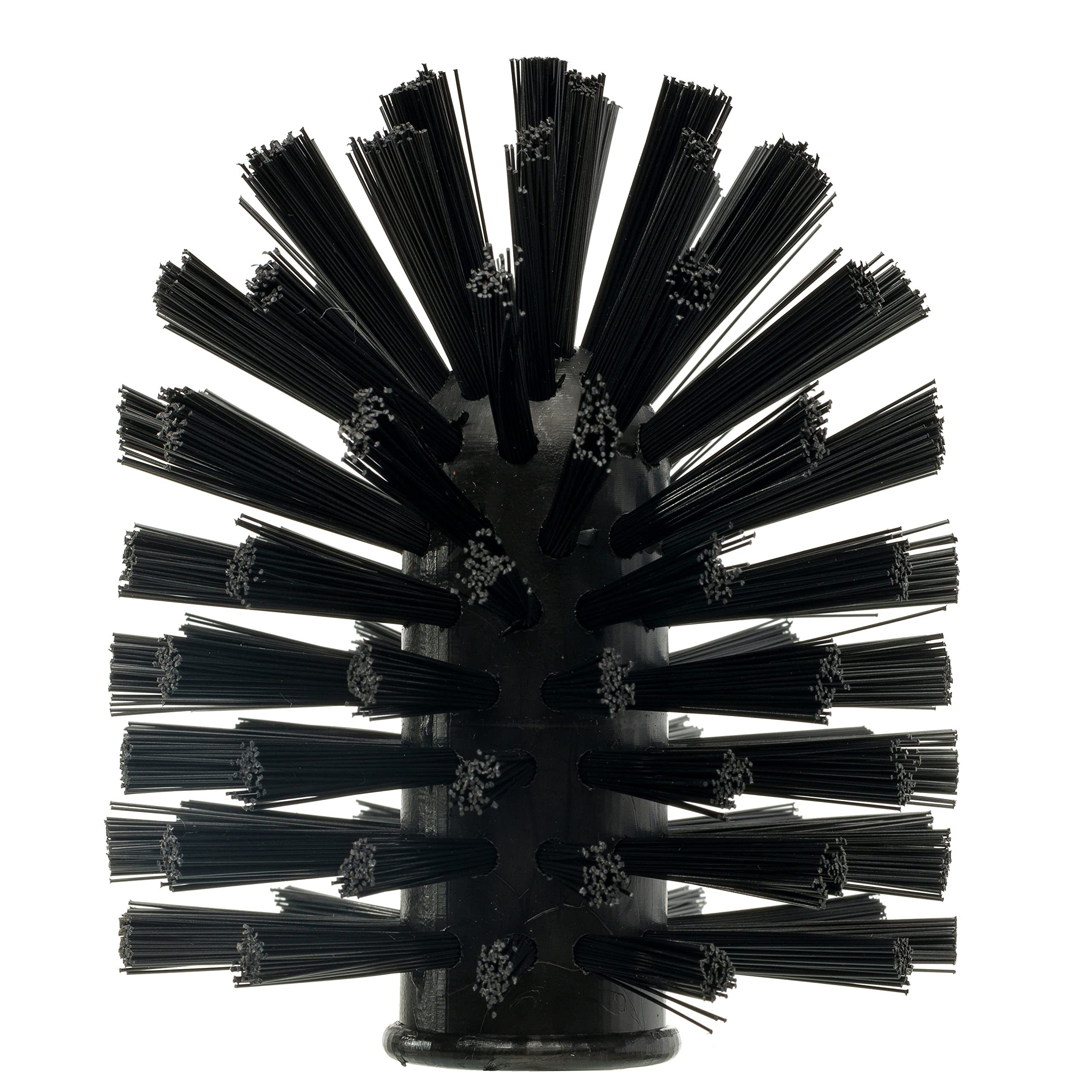Redecker Toilet Brush and Replacement Head Set, Oiled Thermowood Handle, Nylon Bristles, Made in Germany
