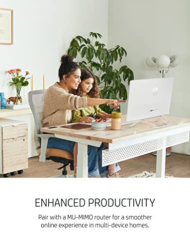 P 27โ All-in-One Desktop, AMD Ryzen 3 5300U, 8 GB RAM, 256 GB SSD, Full HD IPS Micro-Edge Display, Windows 11 Home, 4 USB Ports, Pop-up Privacy Camera, Dual Mics, Keyboard and Mouse (27-cb0030, 2021)