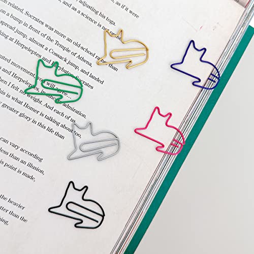allydrew Paper Clips Bookmarks for Office Home School (Set of 50), Cats