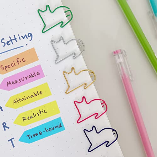 allydrew Paper Clips Bookmarks for Office Home School (Set of 50), Cats