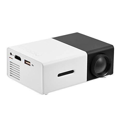 Mini Projector, Stylish Portable LED Movie Projector 1080P HD HDMI Multimedia Player, Suitable for Outdoor Recreation, Home Theaters(US-A)