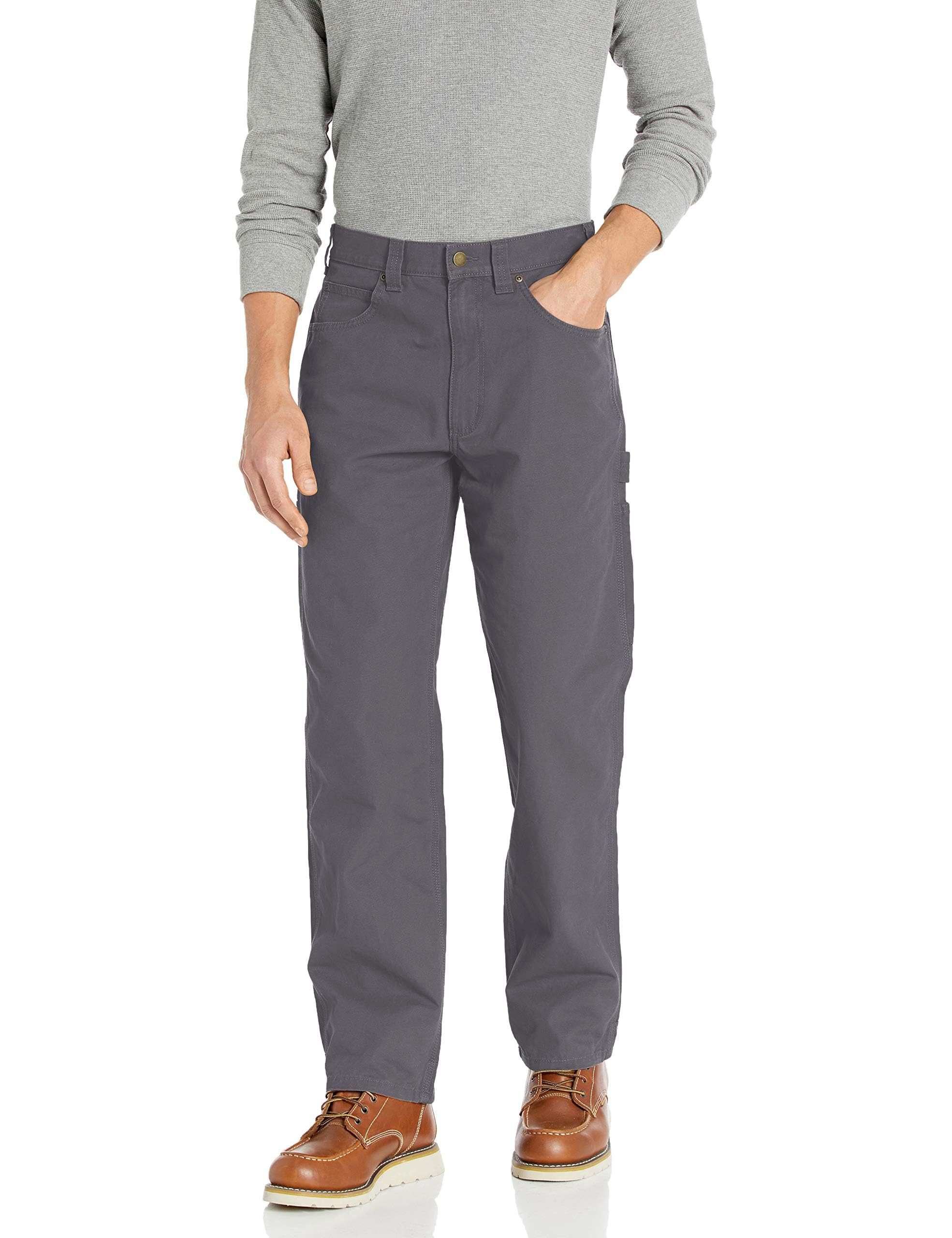 Amazon Essentials Men's Carpenter Pants with Tool Pockets, Grey, 36W x 32L
