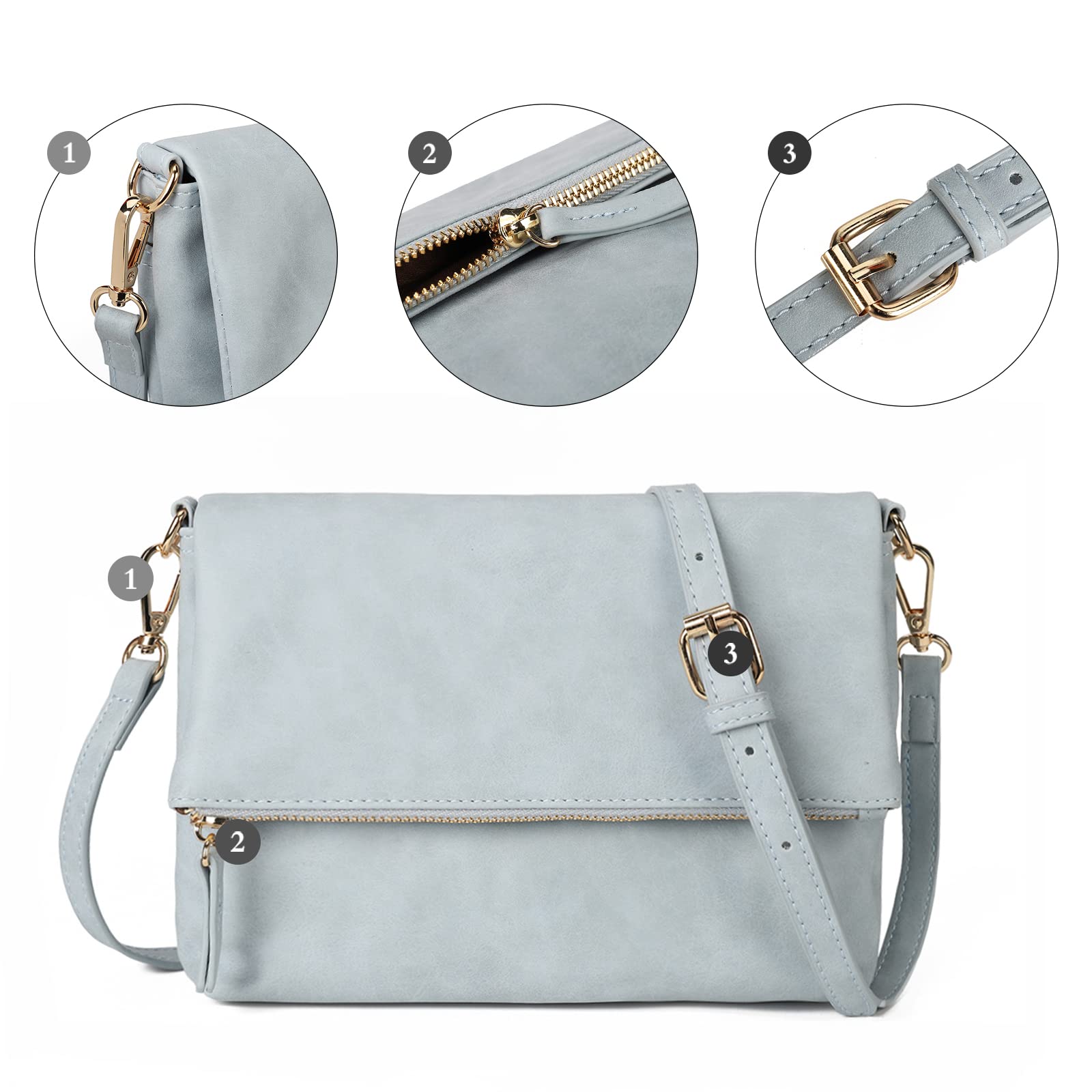 Gladdon Small Crossbody bags for Women Cross body Purse Shoulder Bag Bice
