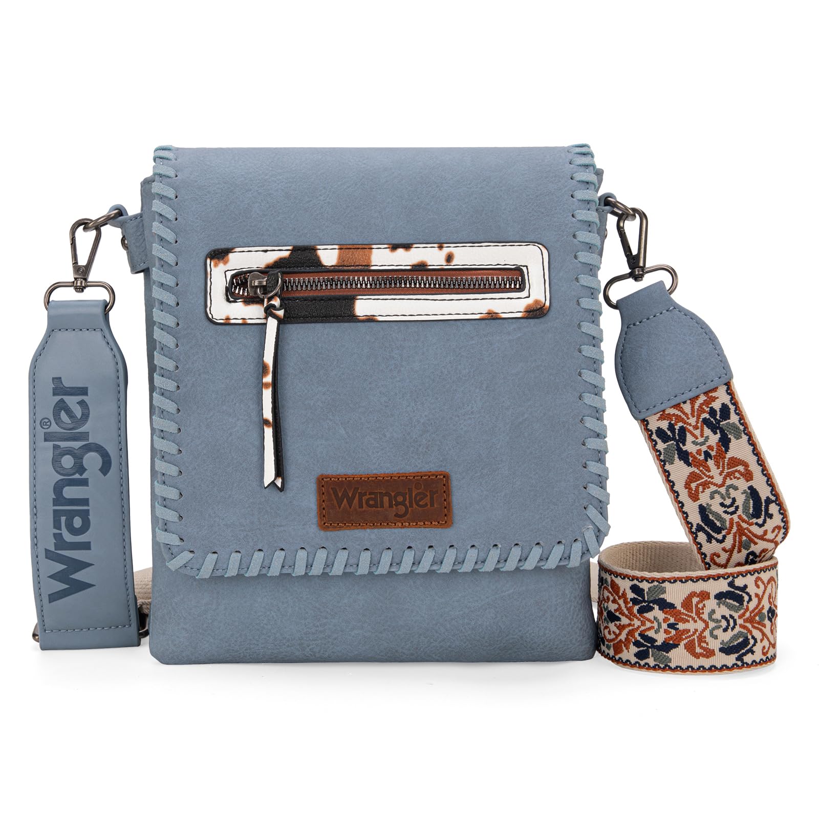 Wrangler Crossbody Bags for Women Satchel Purse Medium Shoulder Handbags with Detachable Guitar Straps,WG72-9360PK