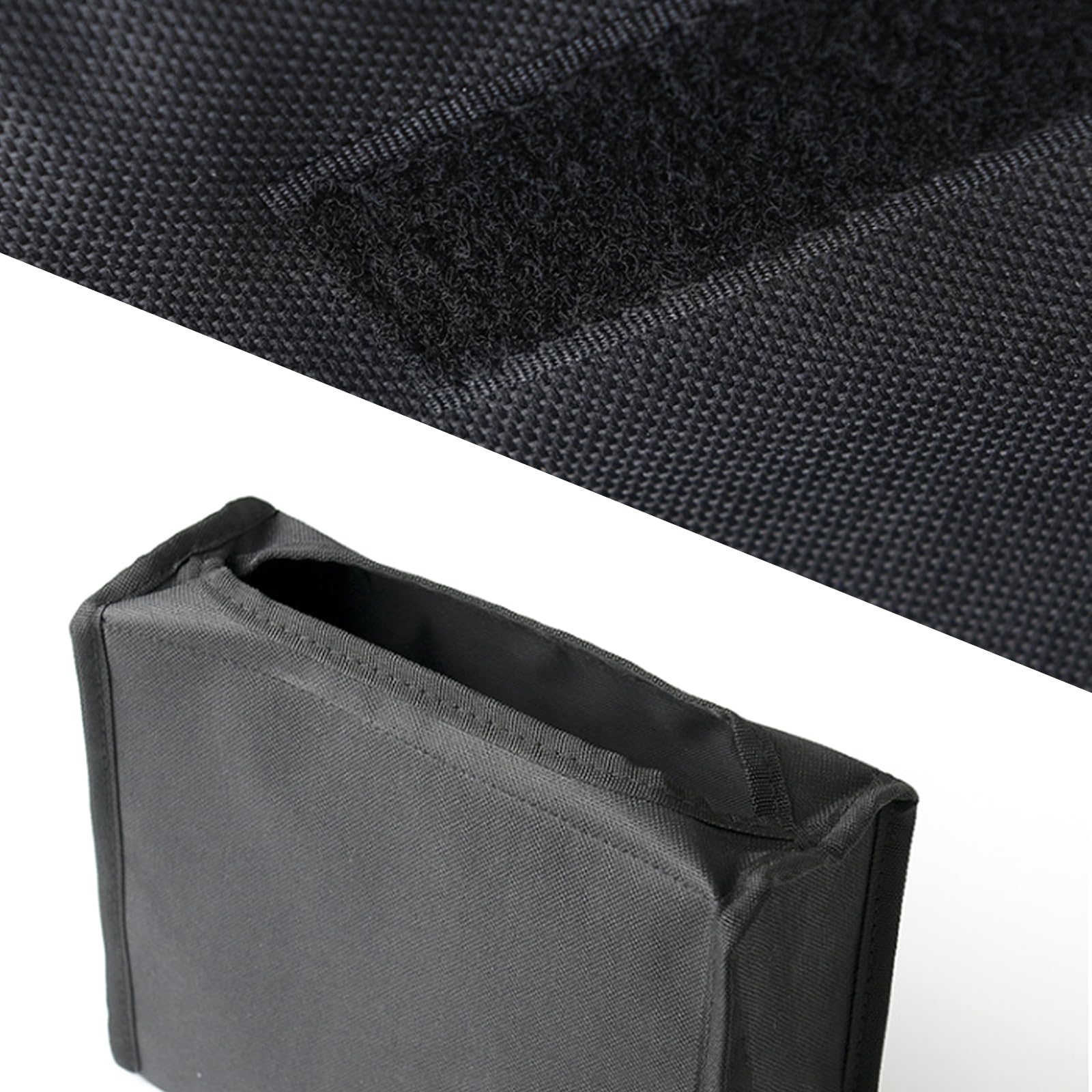 Fogfar 1 PC Car Garbage Bag, Truck-Mounted Waste Bin, Waterproof Car Trash Bin, Automotive Interior Accessory, Multi-Purpose Portable Rubbish Organizer (Black)