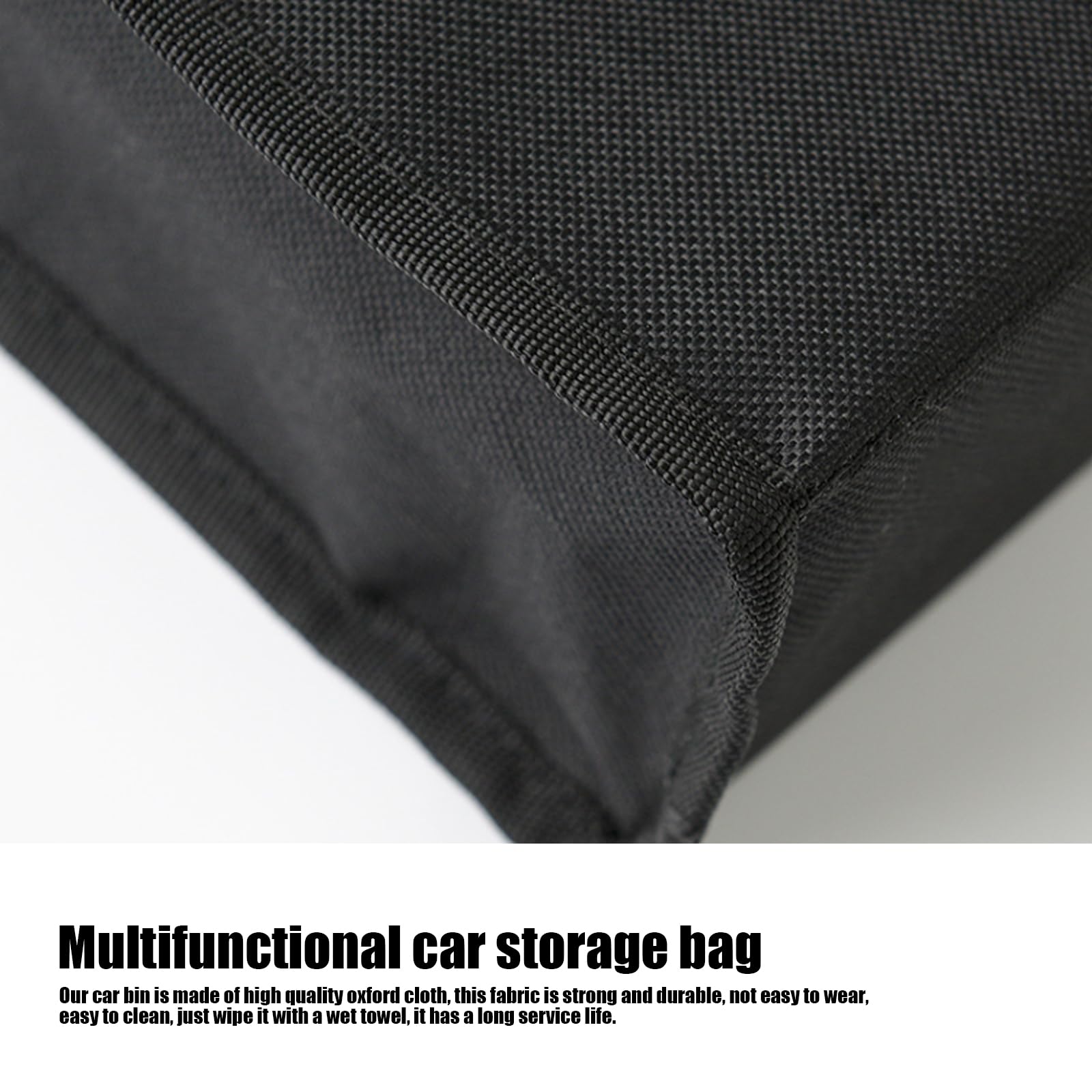 Fogfar 1 PC Car Garbage Bag, Truck-Mounted Waste Bin, Waterproof Car Trash Bin, Automotive Interior Accessory, Multi-Purpose Portable Rubbish Organizer (Black)