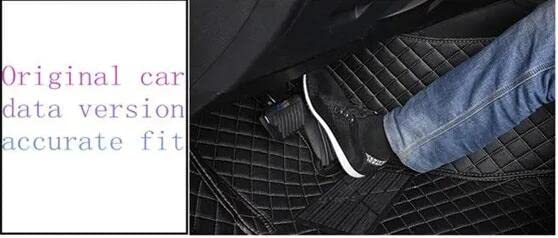 SARAHS Customized Artificial Leather Car Floor Mats - Waterproof, Anti-Slip, Suitable for Cars, SUVs, Trucks - Protect Your Vehicle's Interior from Dirt and Debris (Pink)