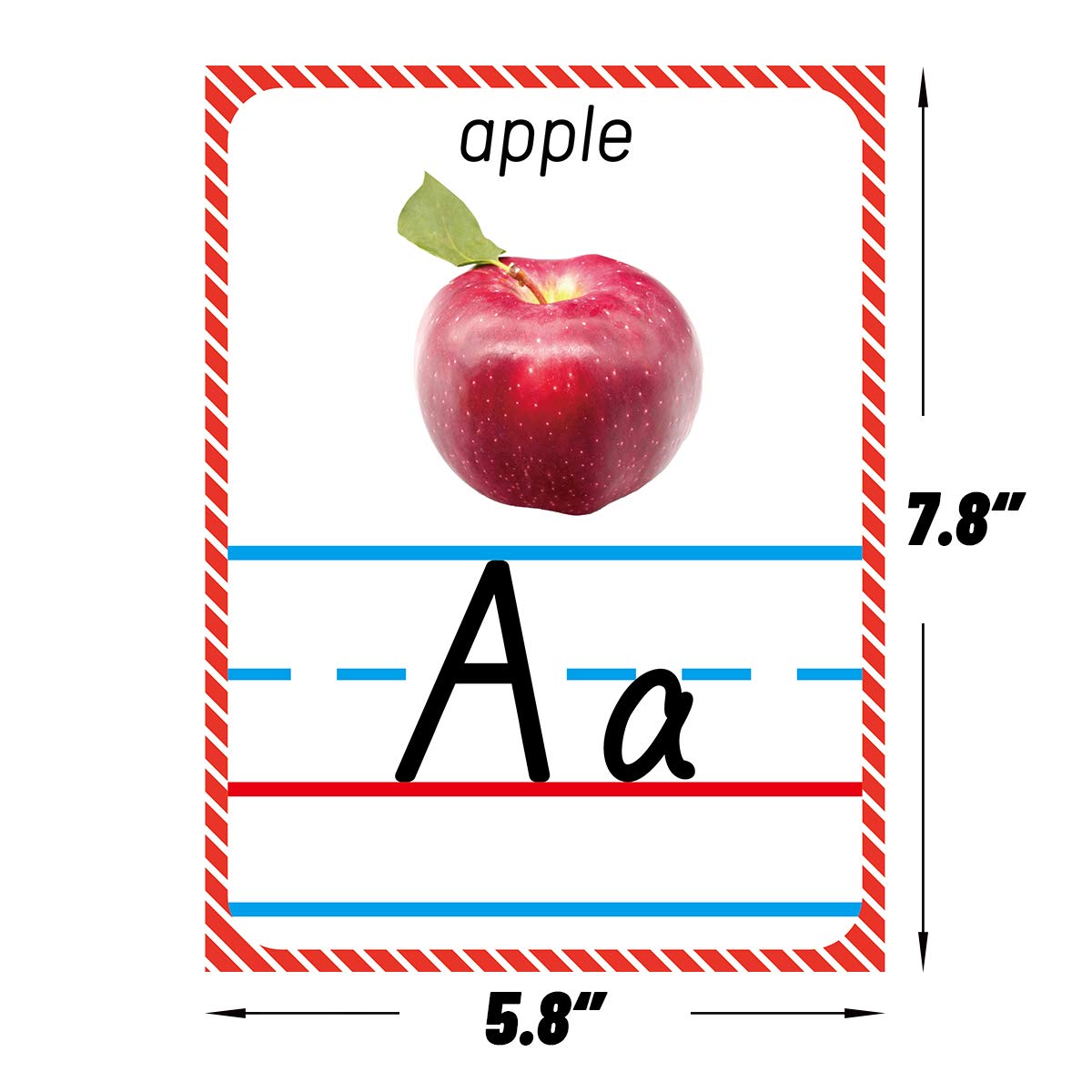 Alphabet and Number Bulletin Board Set Traditional Manuscript Alphabet Cards with Photographs for Classroom Decoration