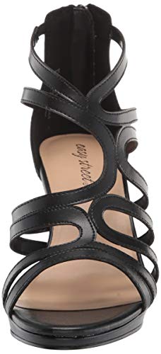 Easy Street Women's Heeled Sandal, Black, 6.5