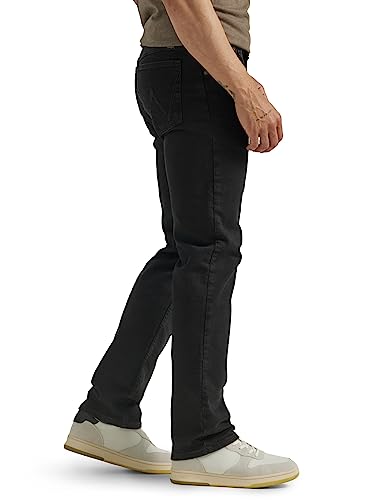 Wrangler Men's Free-to-Stretch Regular Fit Jean, Black, 40W x 32L