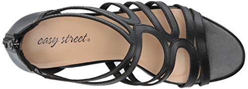 Easy Street Women's Heeled Sandal, Black, 6.5