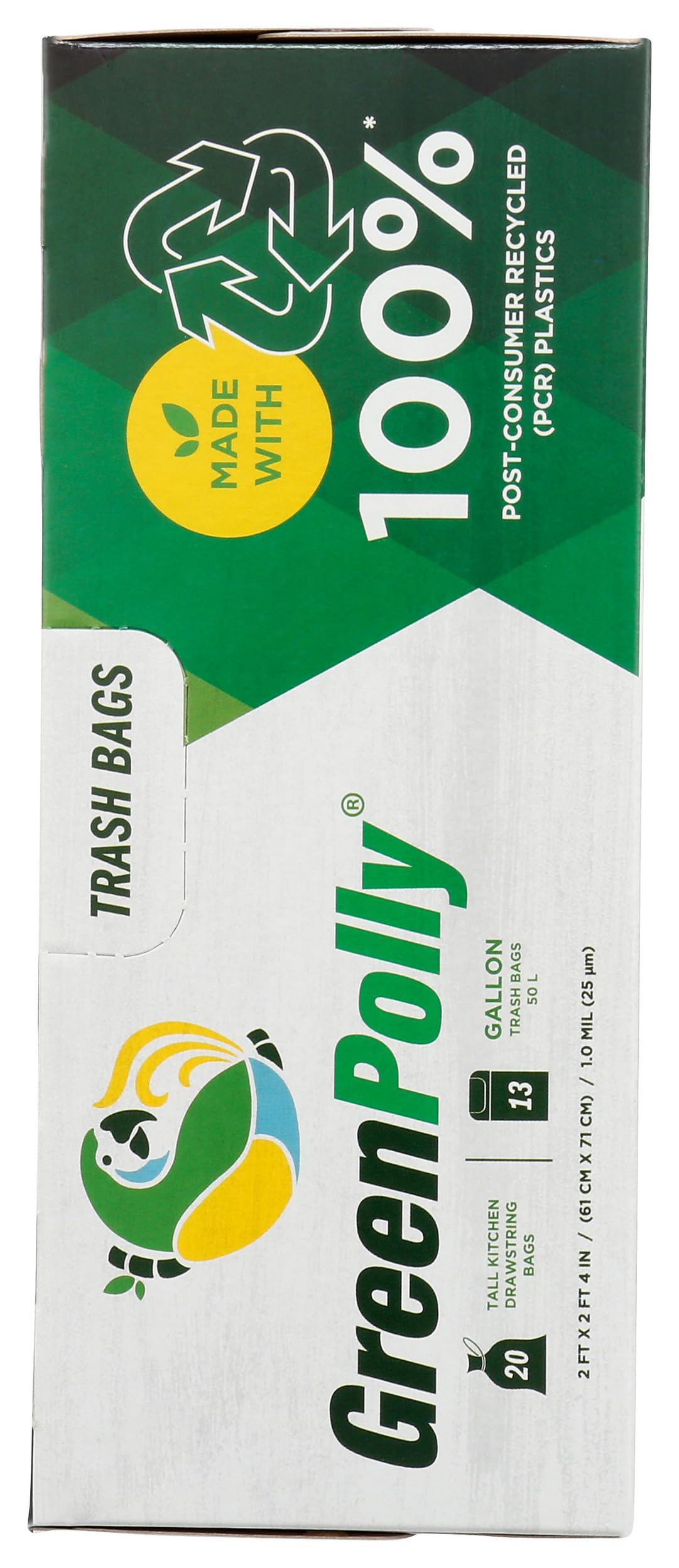 GreenPolly Tall Kitchen Trash Bags 13 Gallon, 20 CT