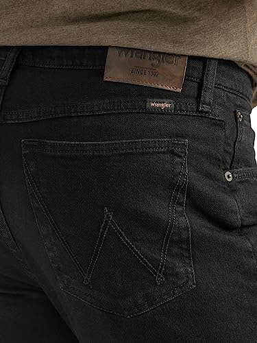 Wrangler Men's Free-to-Stretch Regular Fit Jean, Black, 40W x 32L