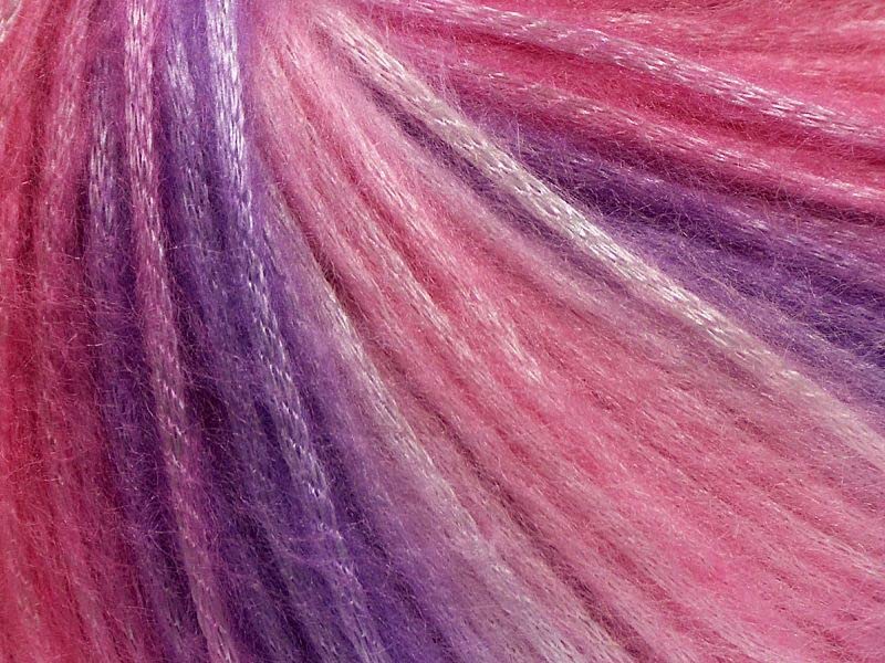 Ice Yarns Picasso 3 Pack - Pinks and Lilacs, Fuzzy with Subtle Sheen Worsted Weight, 3x125 Yards (3x115meters) 3x1.76 Ounces (3x50 Grams)