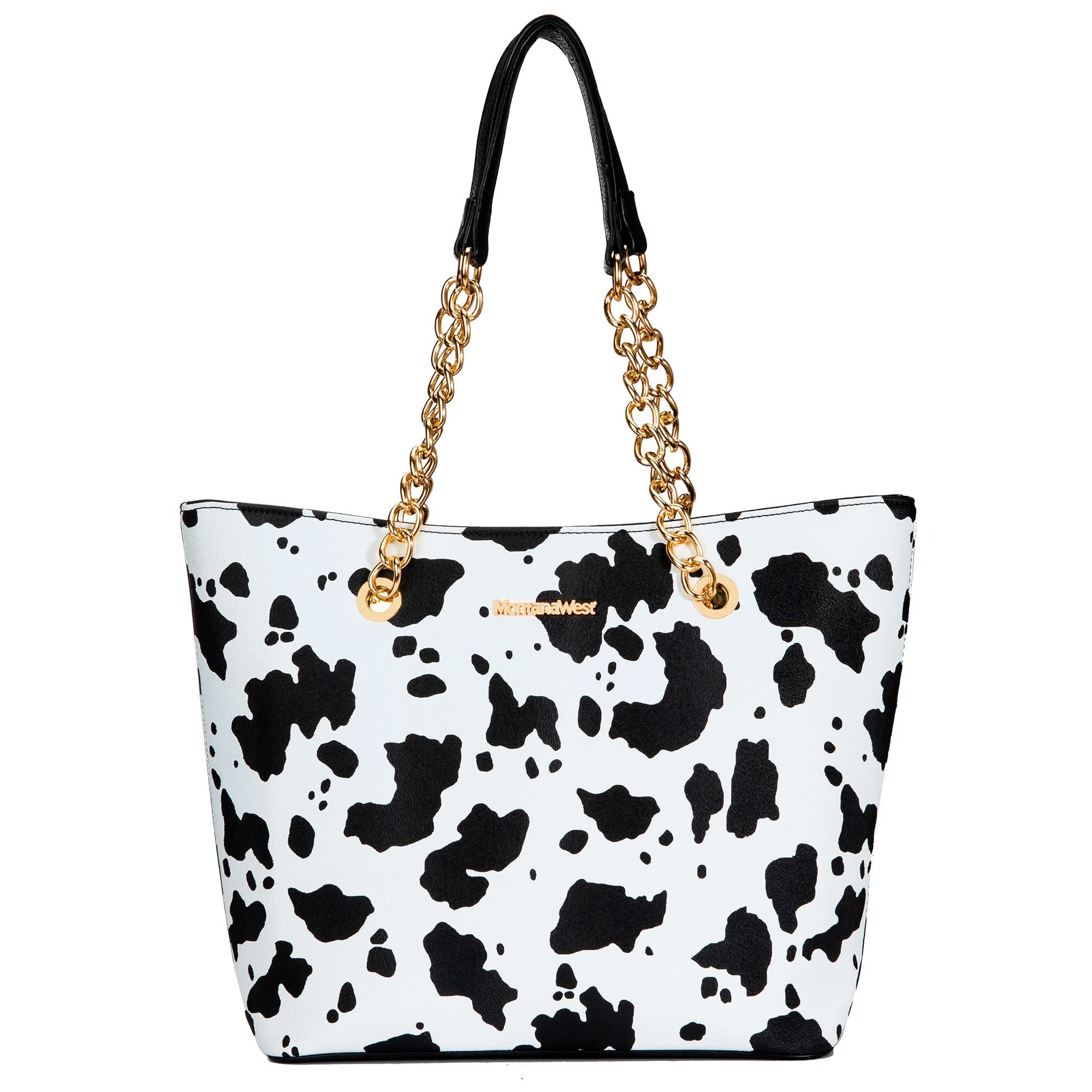 Montana West Tote Bag for Women Chain Top-handle Satchel Handbags Ladies Purses Shoulder Bags MWC-039COW