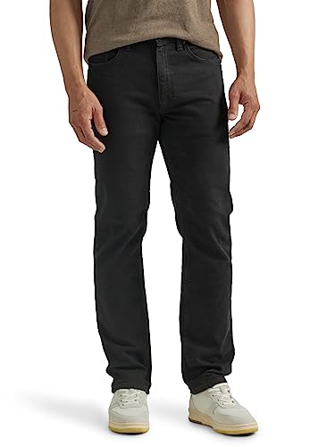 Wrangler Men's Free-to-Stretch Regular Fit Jean, Black, 40W x 32L