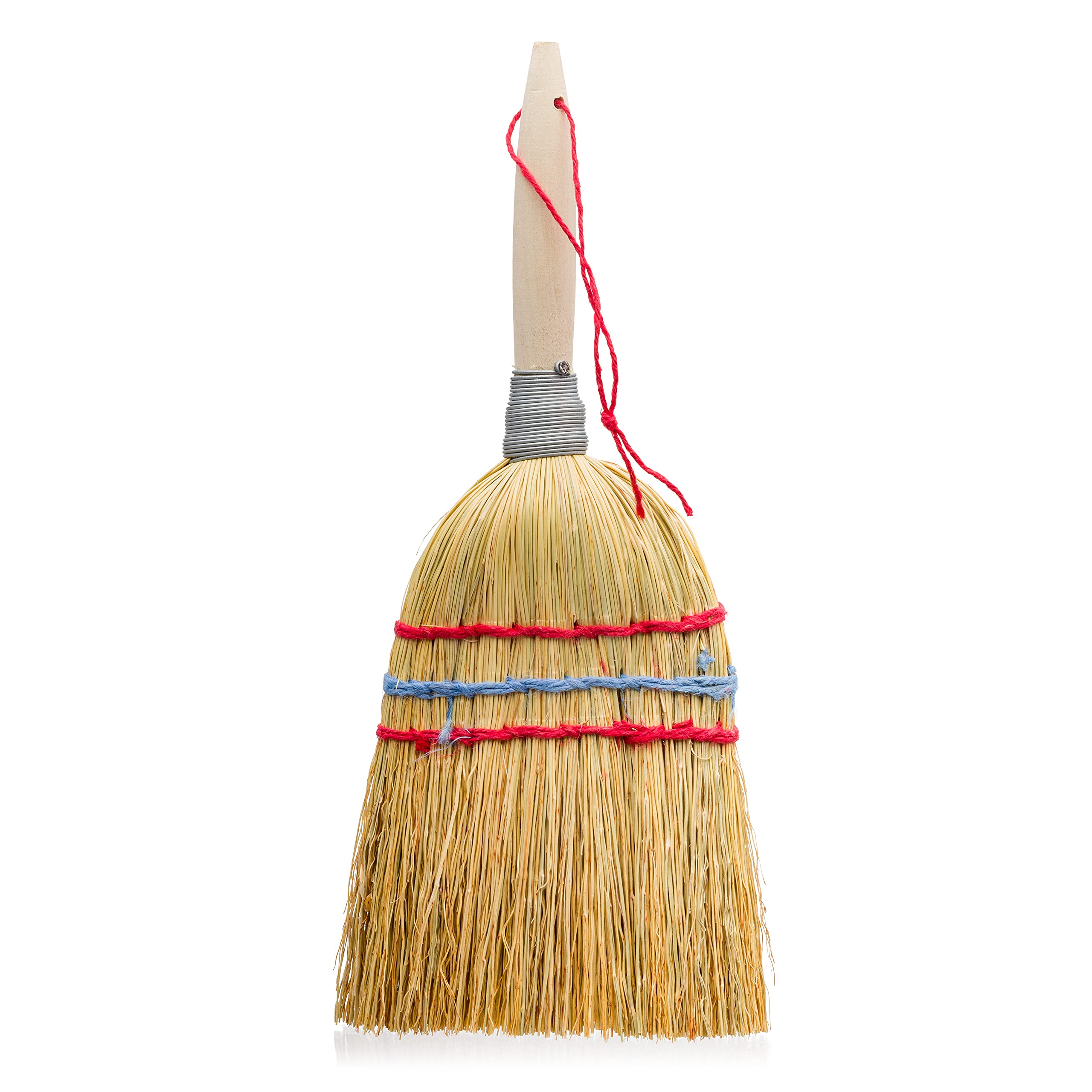 Redecker Hand Brush with Wooden Handle, Rice Straw, Untreated Beechwood, 10-Inches