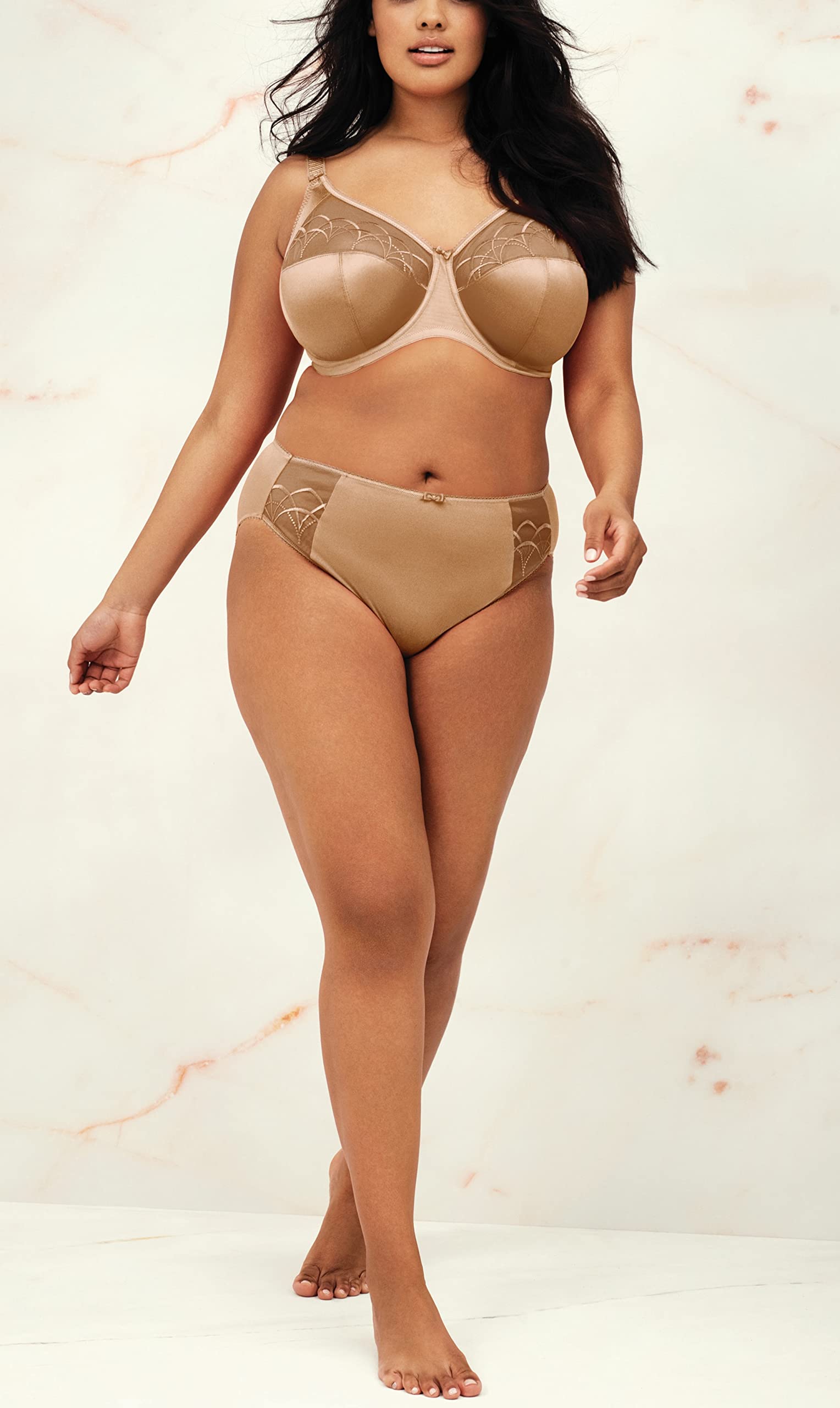 Elomi Women's Plus Size Cate Full Coverage Underwire Bra, Hazel, 40K