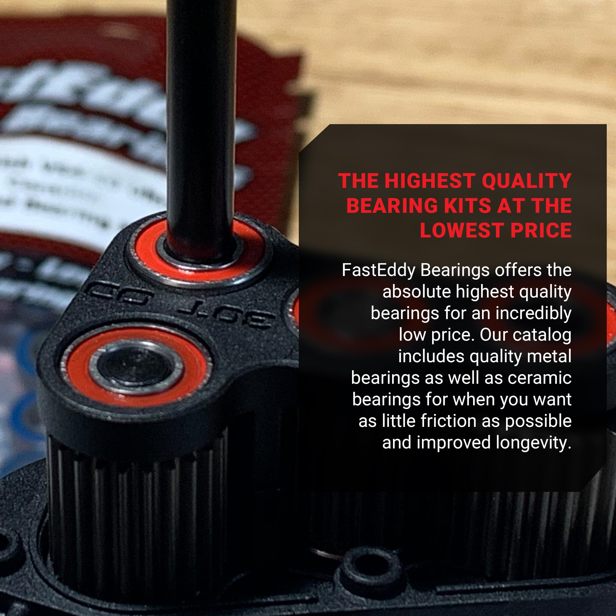 FastEddy Bearings Compatible with Tamiya TT-02 Type-SRX Chassis Kit Ceramic Sealed Bearing Kit