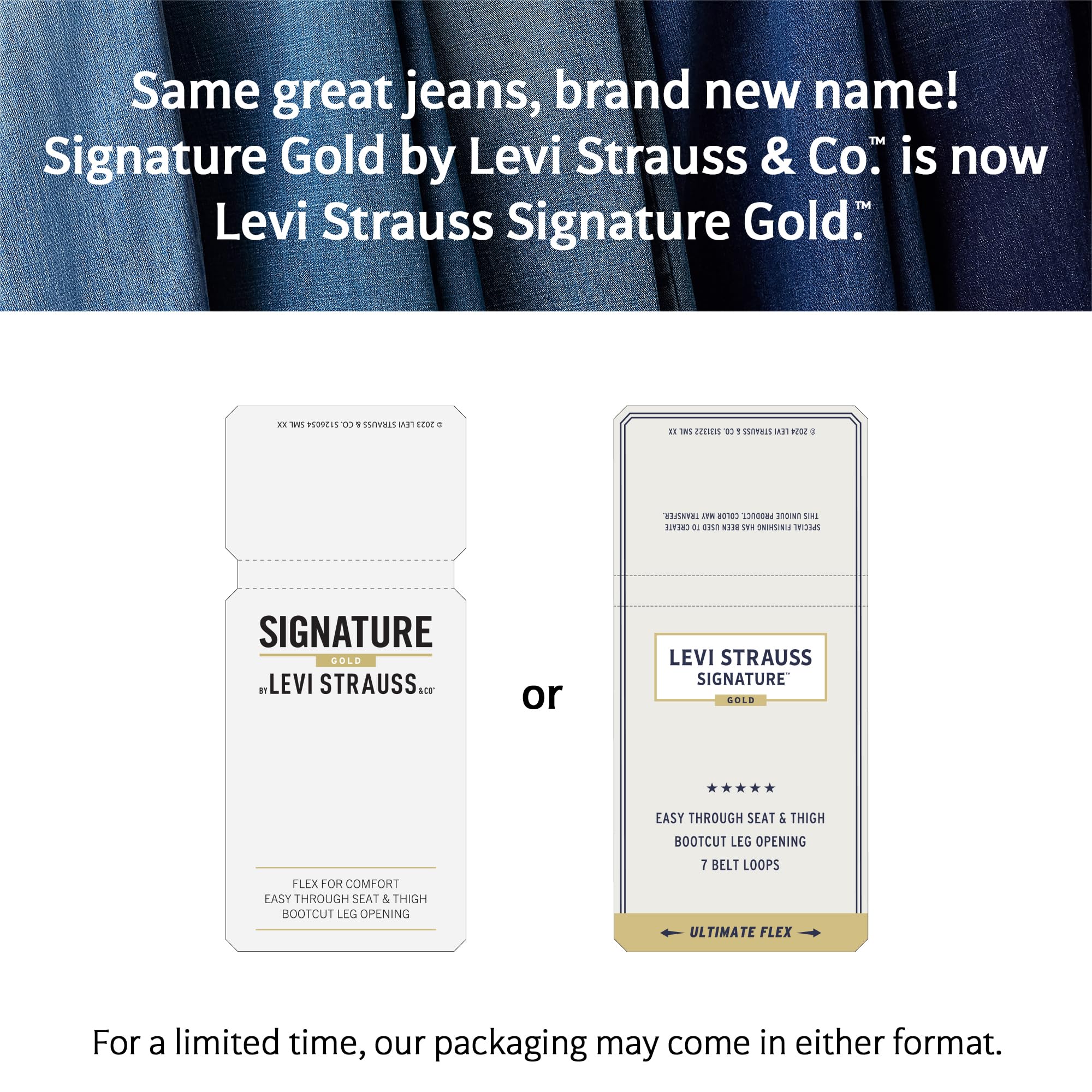 Levi Strauss Signature Gold Men Relaxed Fit Flex Jeans (Available in Big & Tall), Gothic, 38W x 30L