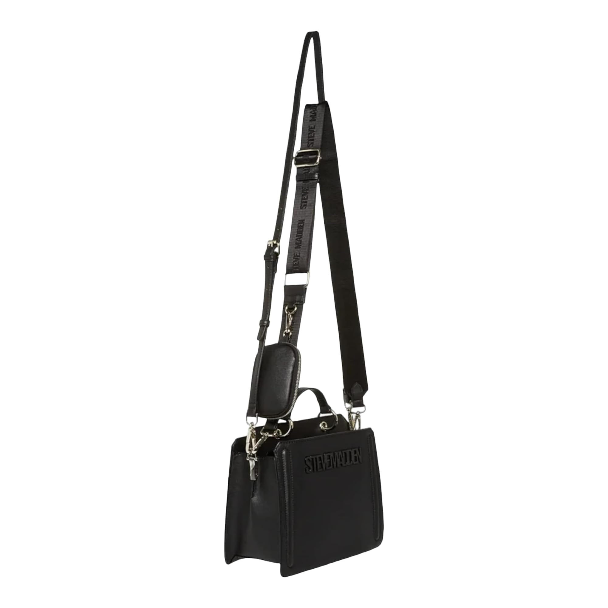 Steve Madden Bevelyn Convertible Crossbody Bag, Black