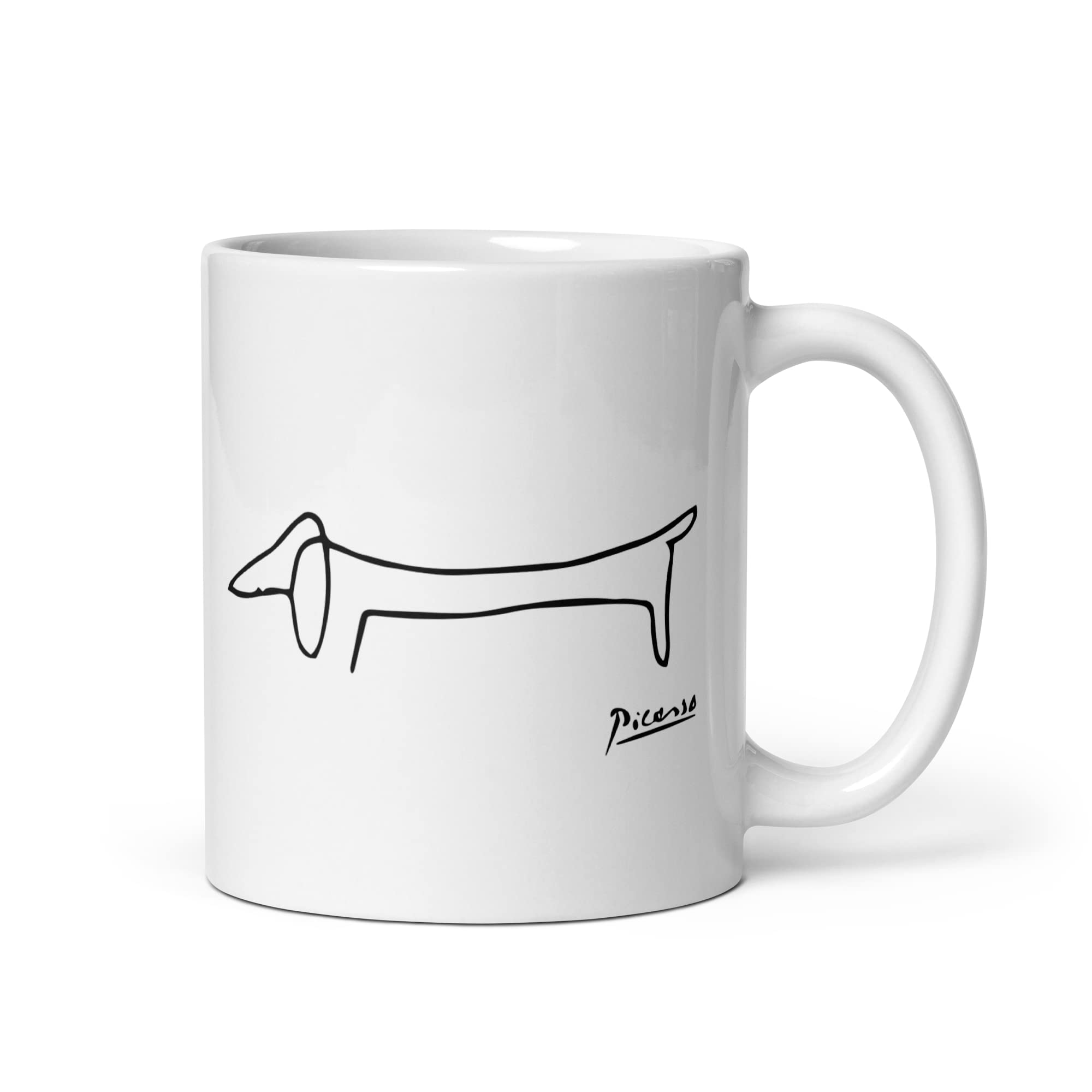 Dog Lump Dachshund Line Art Mug (11oz - 15oz)