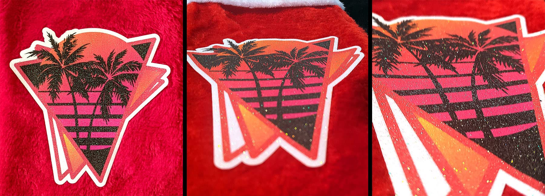 Bopsterized Christy Christmas Stocking Vaporwave Outrun Retro Sunset 80s