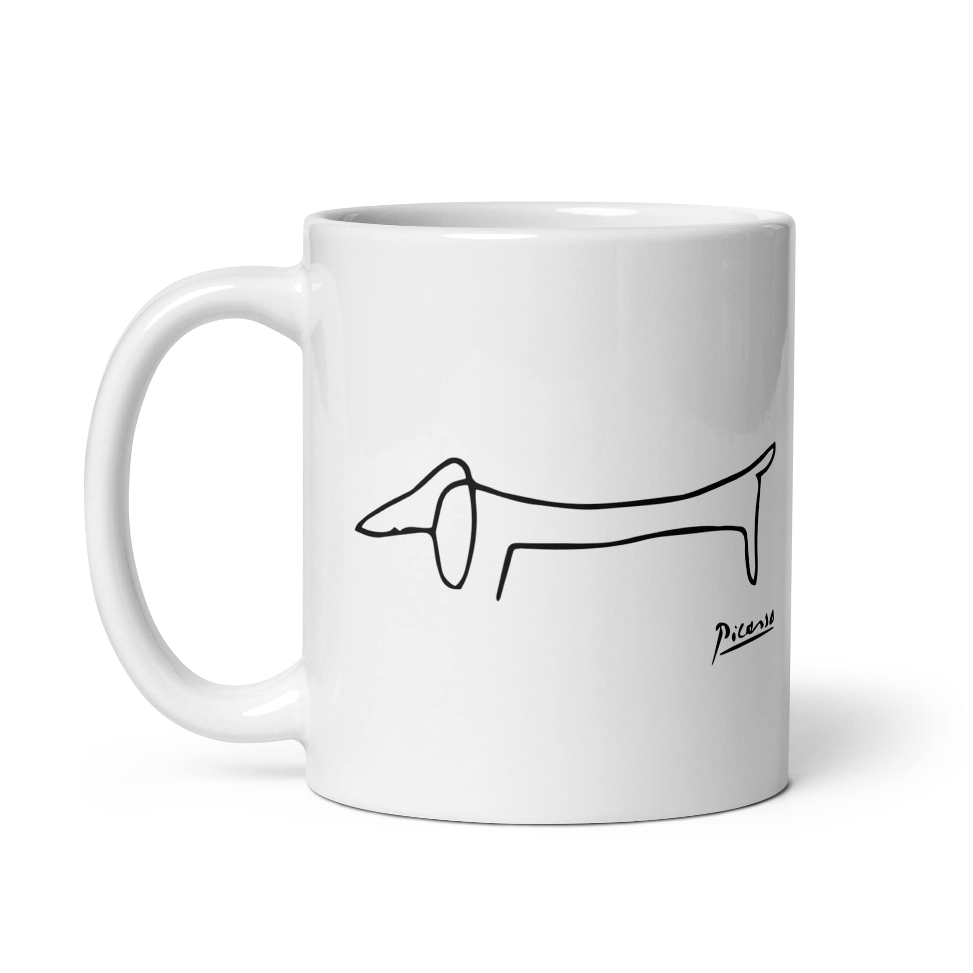 Dog Lump Dachshund Line Art Mug (11oz - 15oz)