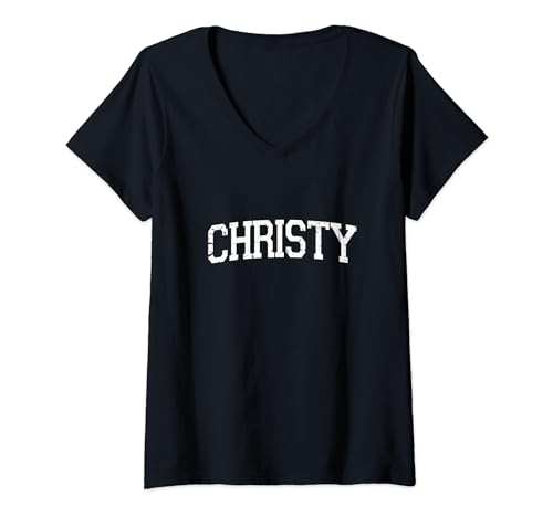 Vintage Personalized Name Classic Christy V-Neck T-Shirt