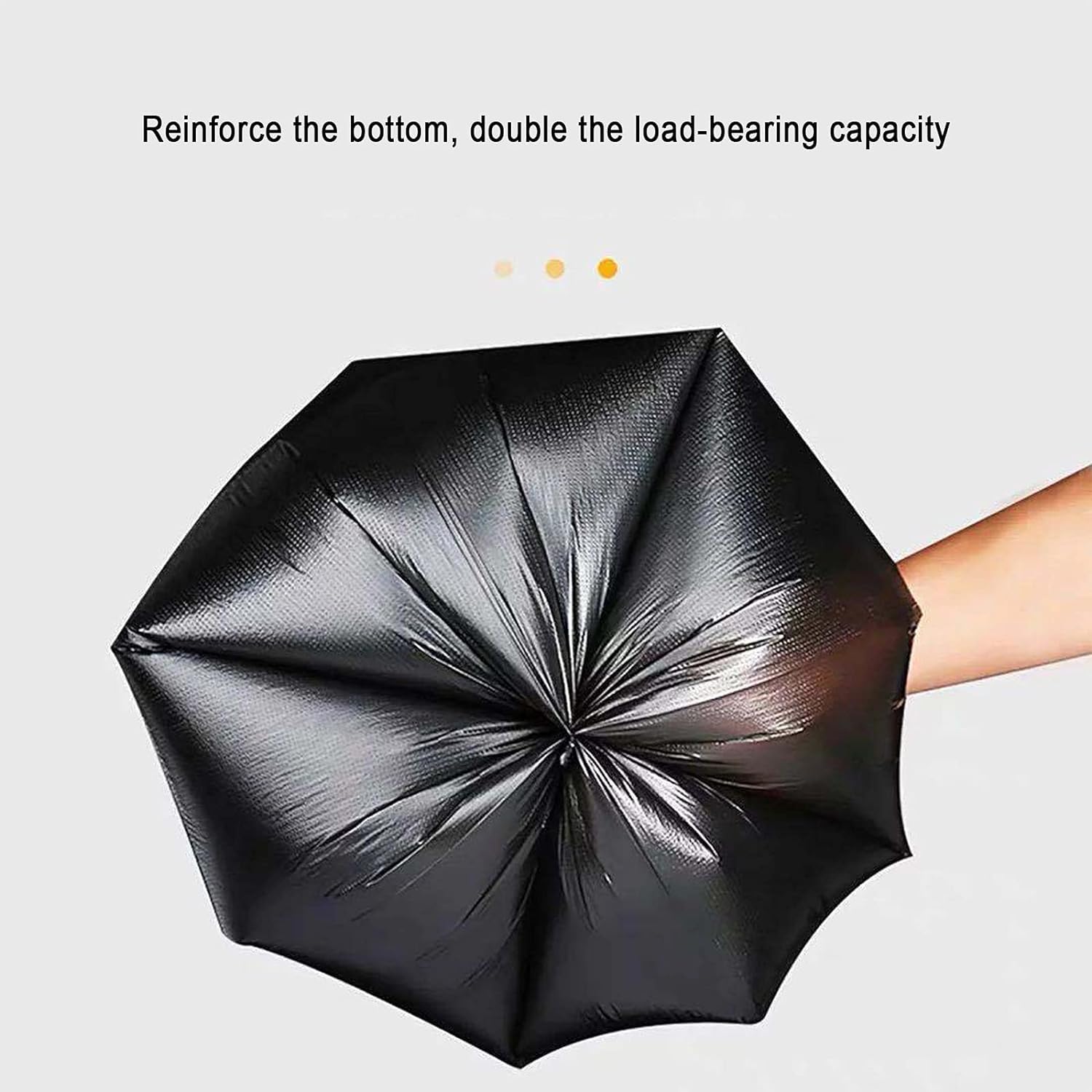 Small Trash Bags, Strong Black Garbage Bags, Unscented Thicken Bin Liner Suitable for Bedroom Home Kitchen 6 Gallon 120 Count