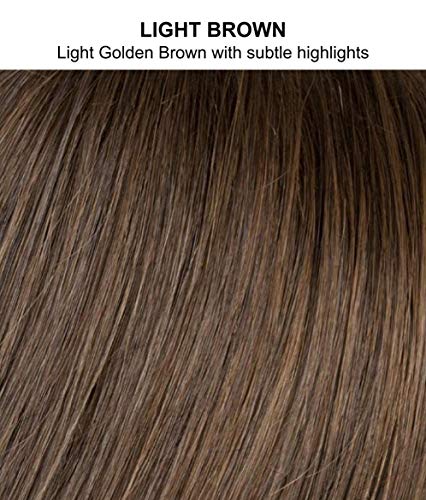 Bundle - 5 Items: Prosperity Wig by Gabor, Christy's Wigs Q & A Booklet, 2oz Travel Size Wig Shampoo, Wig Cap & Wide Tooth Comb - Color: LIGHT BROWN