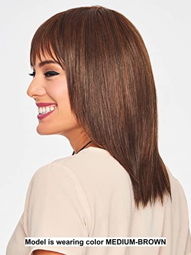 Bundle - 5 Items: Prosperity Wig by Gabor, Christy's Wigs Q & A Booklet, 2oz Travel Size Wig Shampoo, Wig Cap & Wide Tooth Comb - Color: LIGHT BROWN