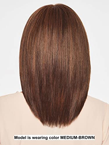 Bundle - 5 Items: Prosperity Wig by Gabor, Christy's Wigs Q & A Booklet, 2oz Travel Size Wig Shampoo, Wig Cap & Wide Tooth Comb - Color: LIGHT BROWN